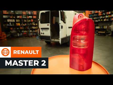 How to replace the rear headlight bulb of the Renault Master 2 (with video)