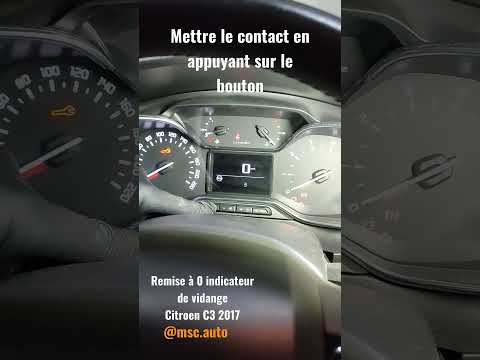 Comment réinitialiser le témoin de service sur la Citroën C3 - Citroen ...