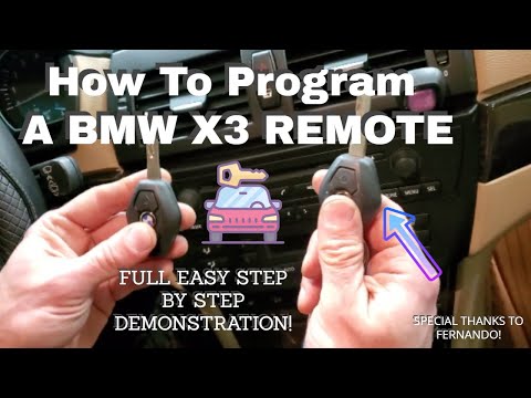 How to program the key remote of the BMW X3 (with video)