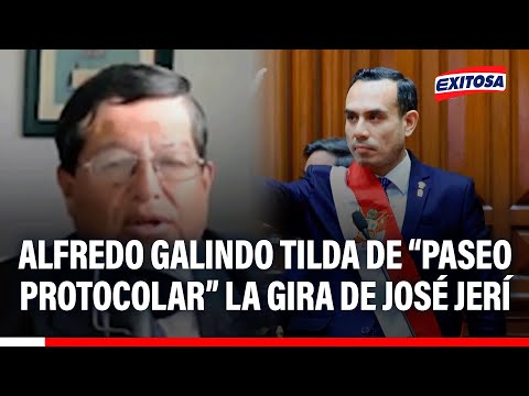 🔴🔵 Alfredo Galindo, indicó que la gira de Jerí por las regiones del ...