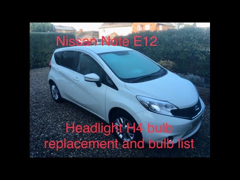 Come sostituire la lampadina del faro anteriore della Nissan Note 2 - Nissan Note (E12, MK 2)