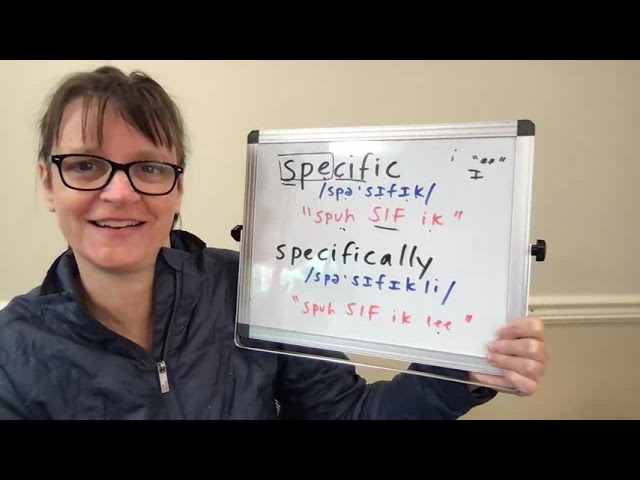 How To Pronounce Specific Words StuffSure