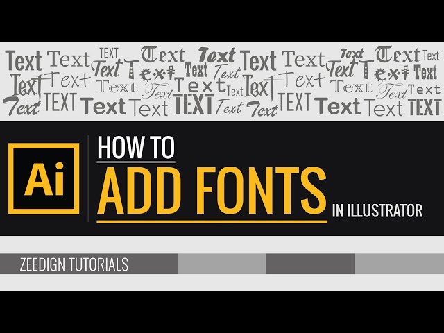 How To Add Fonts From Dafont To Illustrator Sarakdiesel