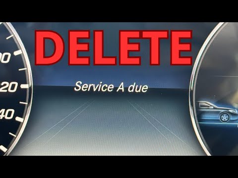 How to reset the "Service" light on a Mercedes E-Class? (With video)