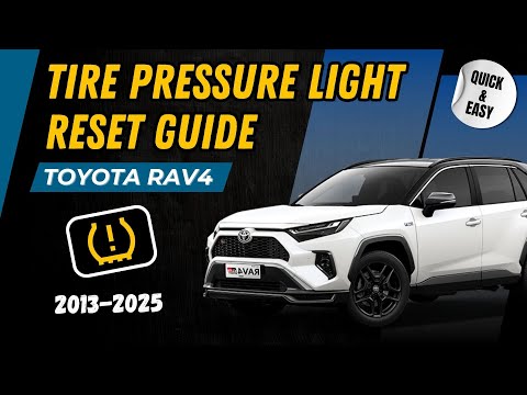Comment réinitialiser le témoin de pression des pneus du Toyota RAV 4 ? - Toyota Rav 4 (Xa40, MK 4)