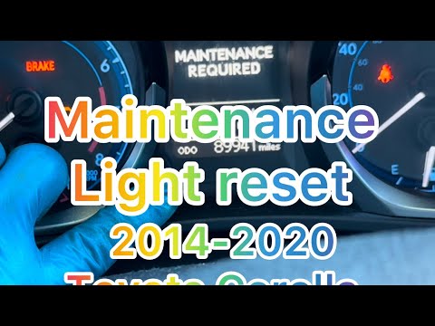Comment réinitialiser le témoin "Service" d'une Toyota Corolla ...