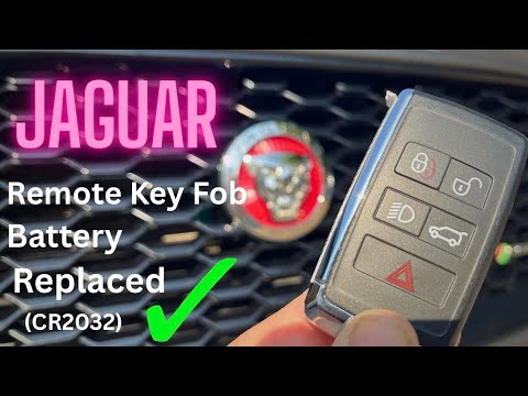 How to replace the battery of the Jaguar E-Pace car remote control ...