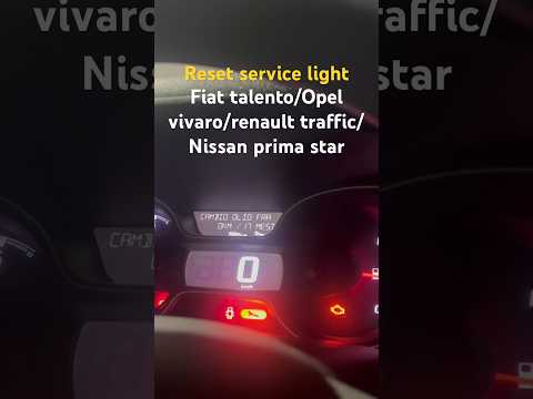Come eseguire il reset della spia service della Fiat Talento - Fiat ...