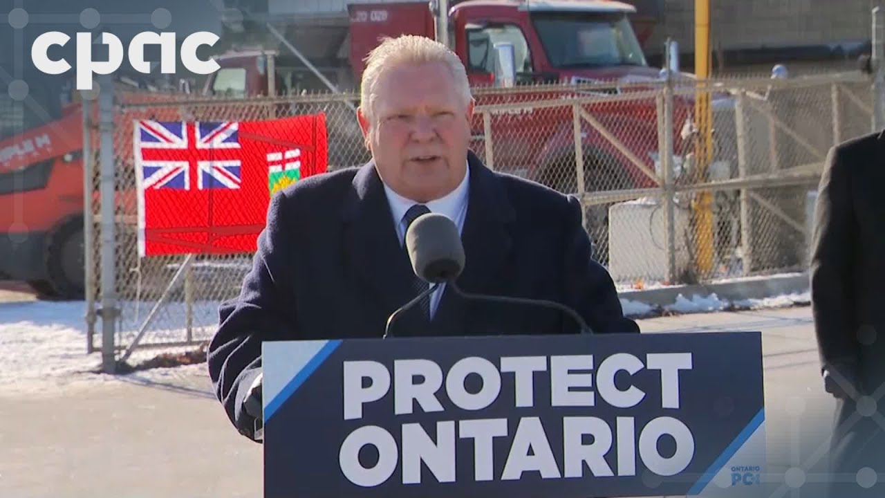 Ontario PC Party Leader Doug Ford on US tariffs February 1 2025