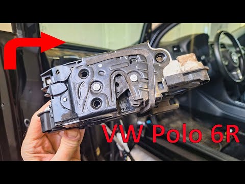 Disassembly of the lock and central locking of the Volkswagen Polo ...