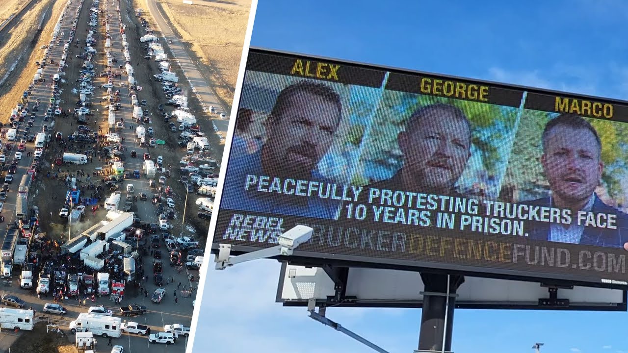 Billboard Three peaceful Albertans could unduly face 10 years in prison