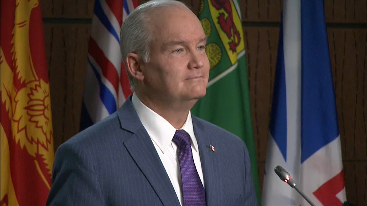 Conservative Leader Erin OToole speaks with reporters April 26 2021