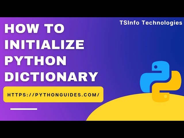 How To Initialize A Dictionary In Python Thelsdj