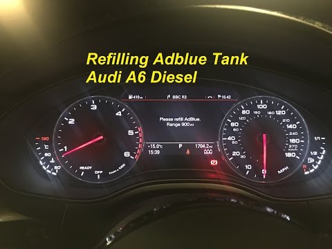 How to remove the AdBlue warning light in the Audi A6? (with video)