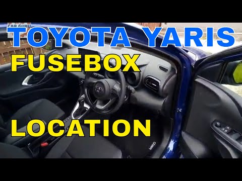 Toyota Yaris external fuse box location and diagram - Toyota Yaris (MK 4)