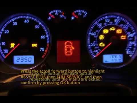 How to reset the service warning light on Fiat Grande Punto with 1.3 ...