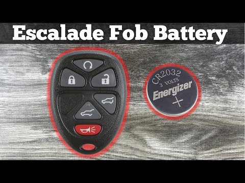 How to replace the remote control battery in Cadillac Escalade ...