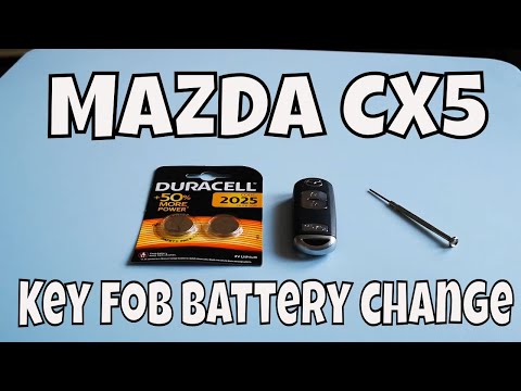How to replace the battery of the Mazda CX-5 key remote control (With ...