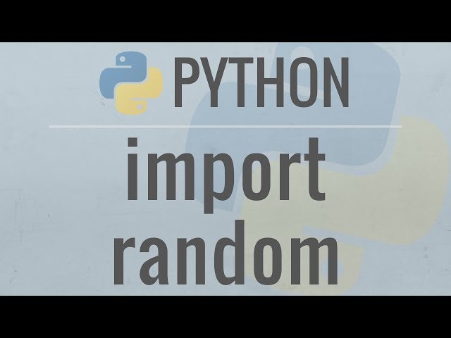 How To Import Random In Python Thelsdj