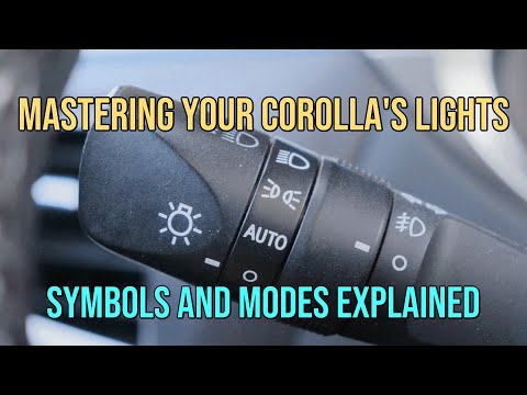 Explicación de los símbolos y modos de las luces de Toyota Corolla ...