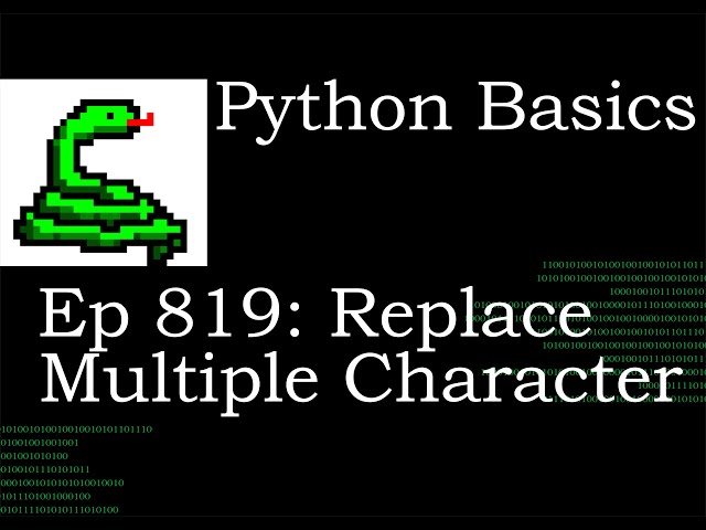 How To Replace Characters In A String In Python Thelsdj