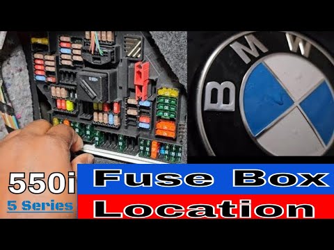 Fuse box layout and positioning of the BMW 5 Series. (with video)