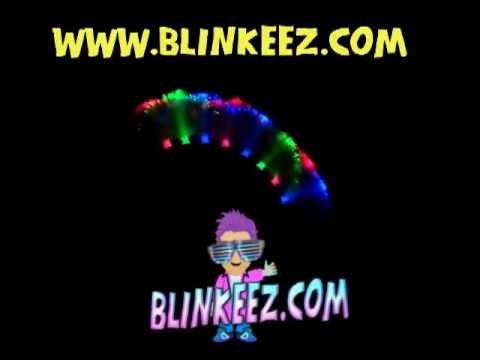 Flashing MultiColor LED Fiber Optic Mohawk Headband – Party Fun ...