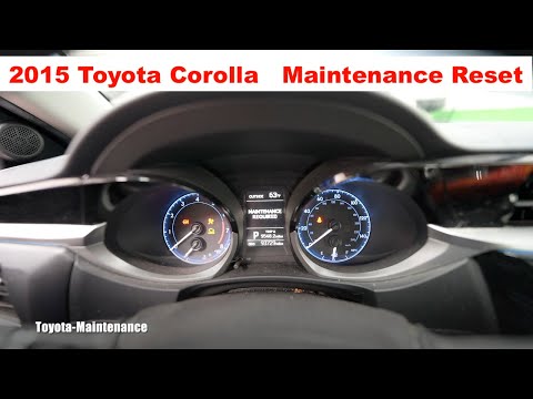 Come resettare la spia di manutenzione della Toyota Corolla 2015 ...
