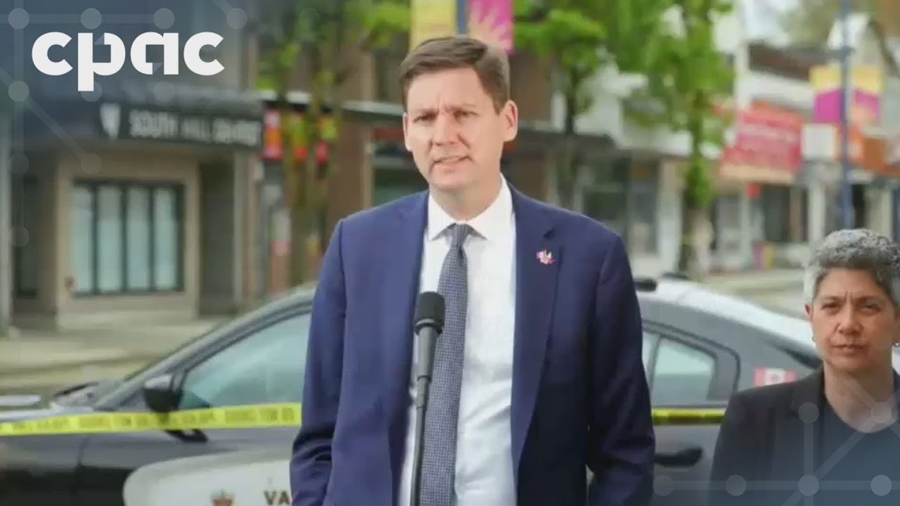 BC Premier David Eby speaks with media about Vancouver street festival ...