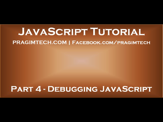How To Debug Javascript In Visual Studio 2010 Twinkql