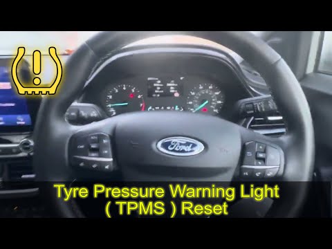 How do you reset the tire pressure warning light on the Ford Puma ...
