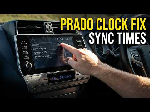 How to adjust the time in the Toyota Land Cruiser? (With video)