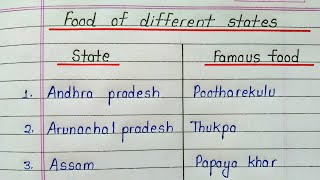 Food of different states of India || Famous food of all states of India ...