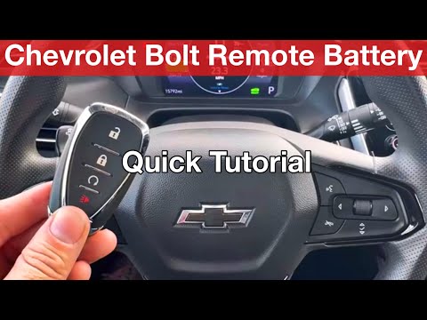 How to replace the battery of the Chevrolet Bolt remote control? (With ...