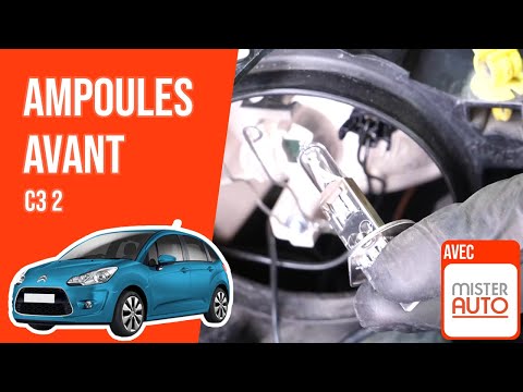 Comment remplacer l'ampoule du phare avant de la Citroën C3 ? (avec vidéo)