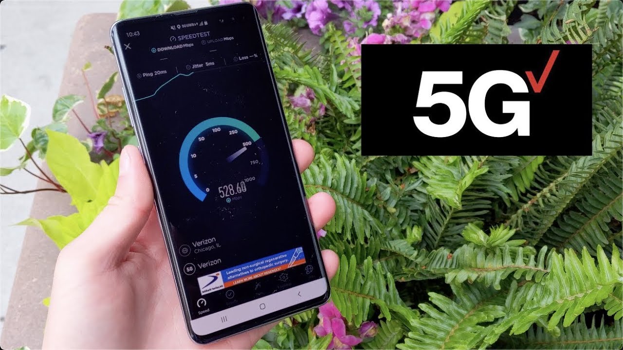 Samsung Galaxy S10 5G: Verizon 5G Speed Tests! | FpvRacer.lt