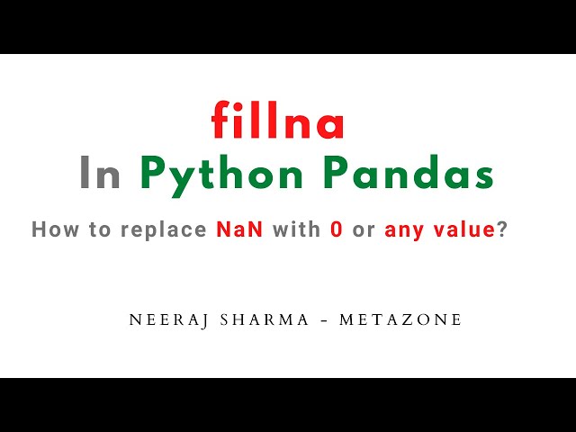 How To Replace NaN Values With 0 In PyTorch Reason town