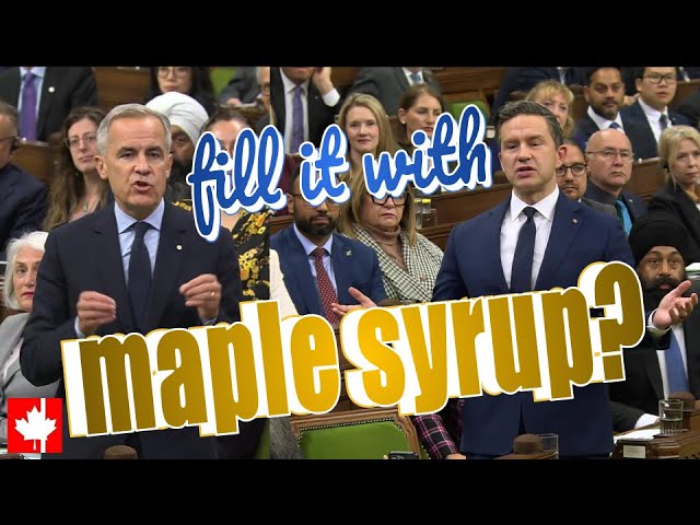 What is Carney going to fill that pipeline with Maple syrup