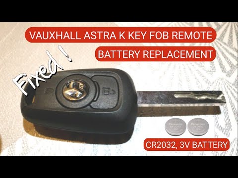 How do you change the battery of the Opel Astra remote control ...
