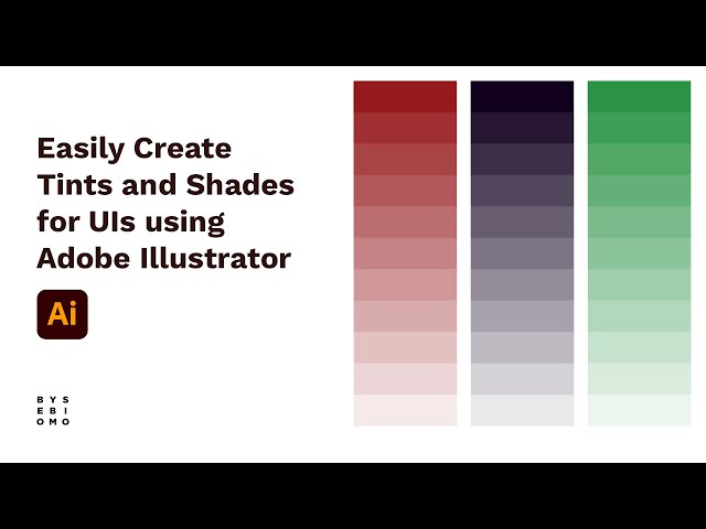 How To Make A Tint Swatch In Illustrator Sarakdiesel