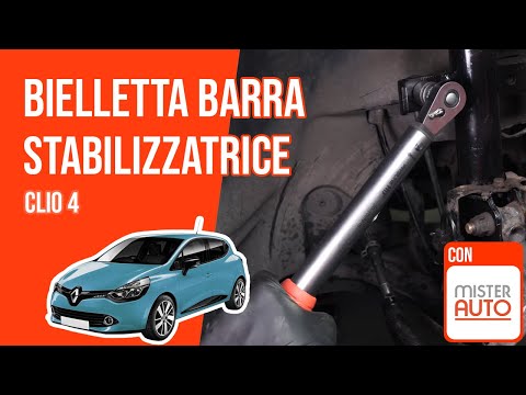 Come cambiare le biellette di una barra stabilizzatrice su un Renault Clio IV (con video)