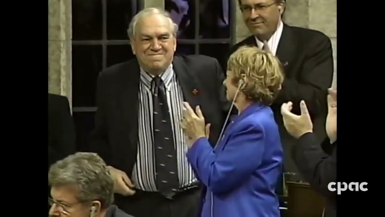 Ed Broadbent delivers his farewell speech in the House of Commons May 5 ...