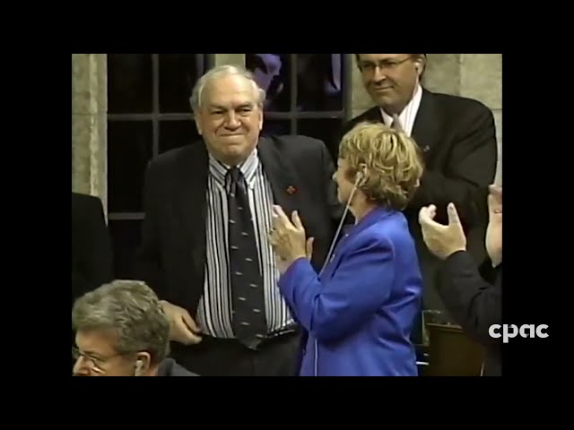 Ed Broadbent delivers his farewell speech in the House of Commons May 5 ...