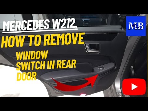 How do you replace the window button of the Mercedes E-Class? (With video)