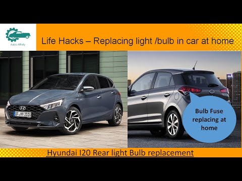 Come si sostituisce la lampadina del faro posteriore della Hyundai I20 ...