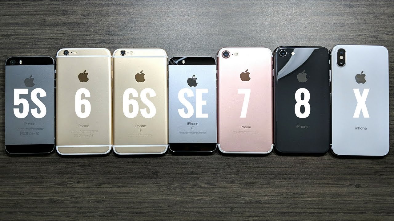 IPhone 5S Vs IPhone 6 Vs IPhone 6S Vs IPhone SE Vs IPhone 7 Vs IPhone 8 