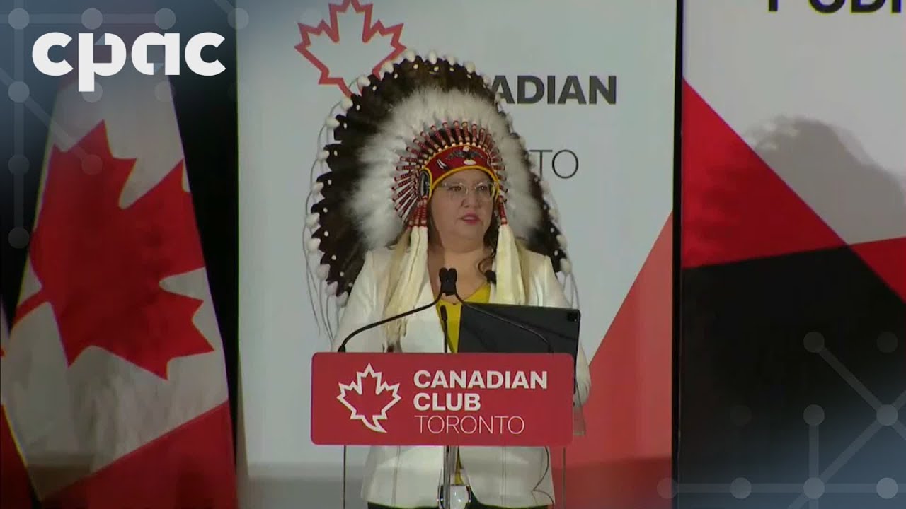AFN Chief Cindy Woodhouse Nepinak addresses Canadian Club Toronto March ...