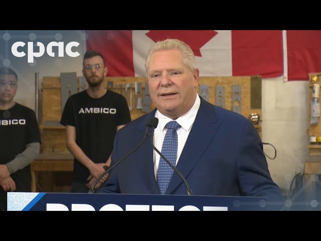 Ontario PC Party Leader Doug Ford makes an announcement in Ottawa ...