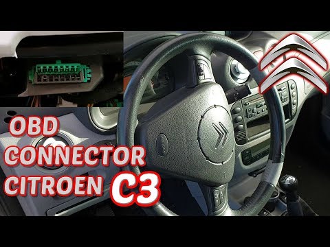 Emplacement de la prise OBD2 de la Citroën C3 - Citroen C3 (FC, FN)