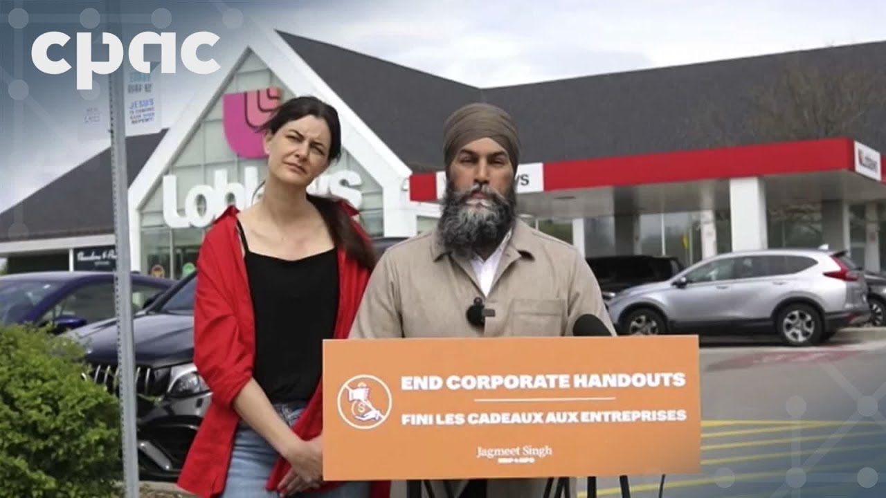 NDP Leader Jagmeet Singh discusses ending corporate handouts May 10 2024
